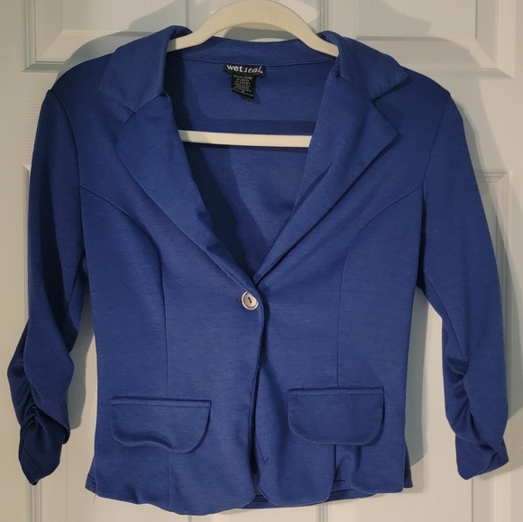 Wet Seal | Jackets & Coats | Girls Small Royal Blue Wetseal Lightweight ...